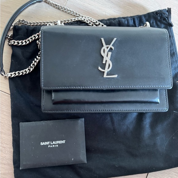 Saint Laurent | Bags | Saint Laurent Ysl Mini Sunset Bag In Black ...